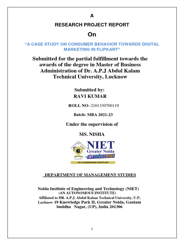 Final Ravi Project | PDF | E Commerce | Online Shopping