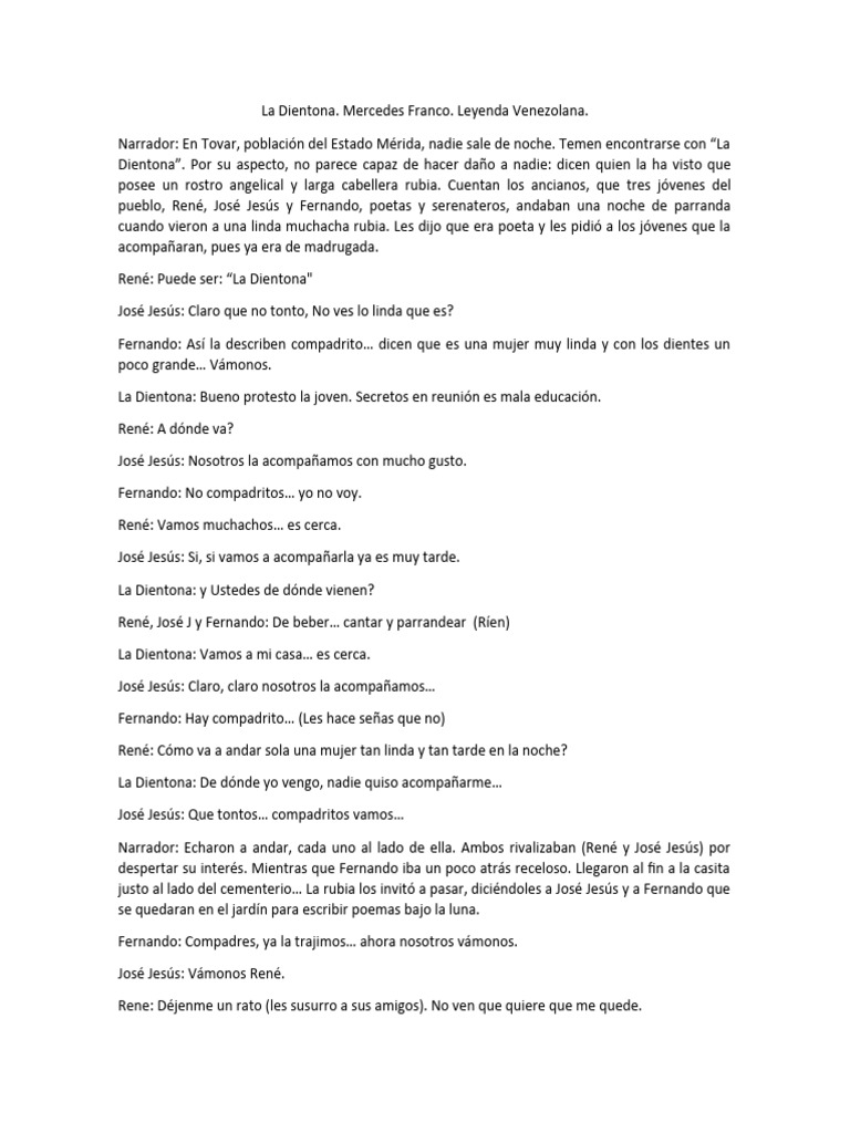 La Leyenda de La Dientona | PDF | Arte