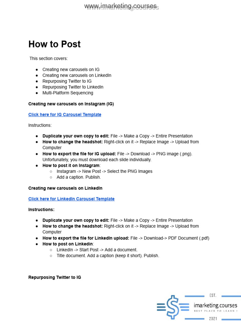 01-How To Post | PDF