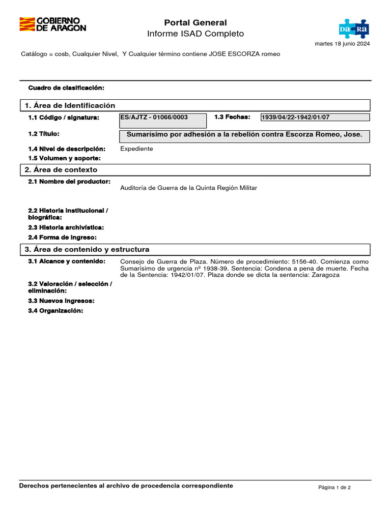 ISAD Completo | PDF | Derecho