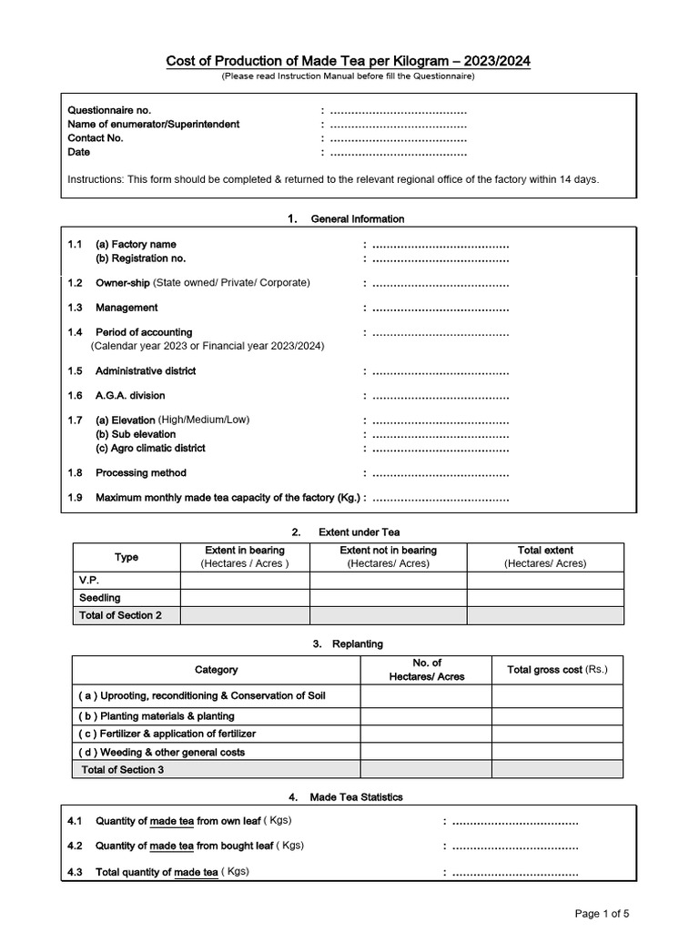 Questionnaire-English 2023-2024 | PDF | Salary | Economies