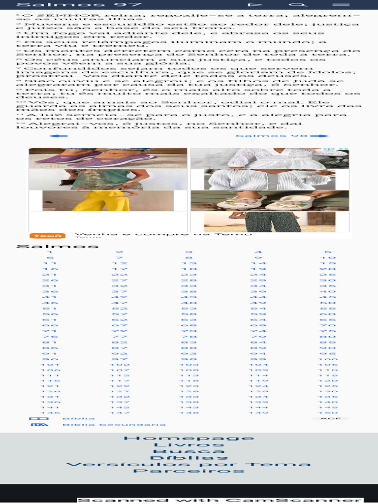 Salmos 97 - Bíblia Online - ACF | PDF