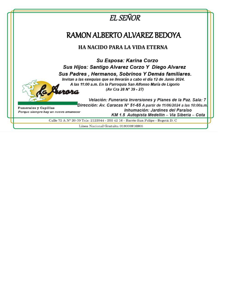 Invitación a Exequias de Ramón Álvarez | PDF | Ciencias sociales ...