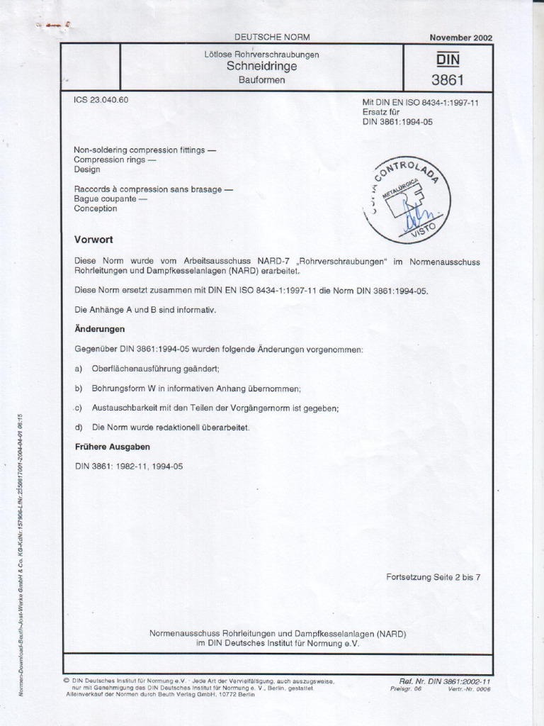 Din 3861 | PDF