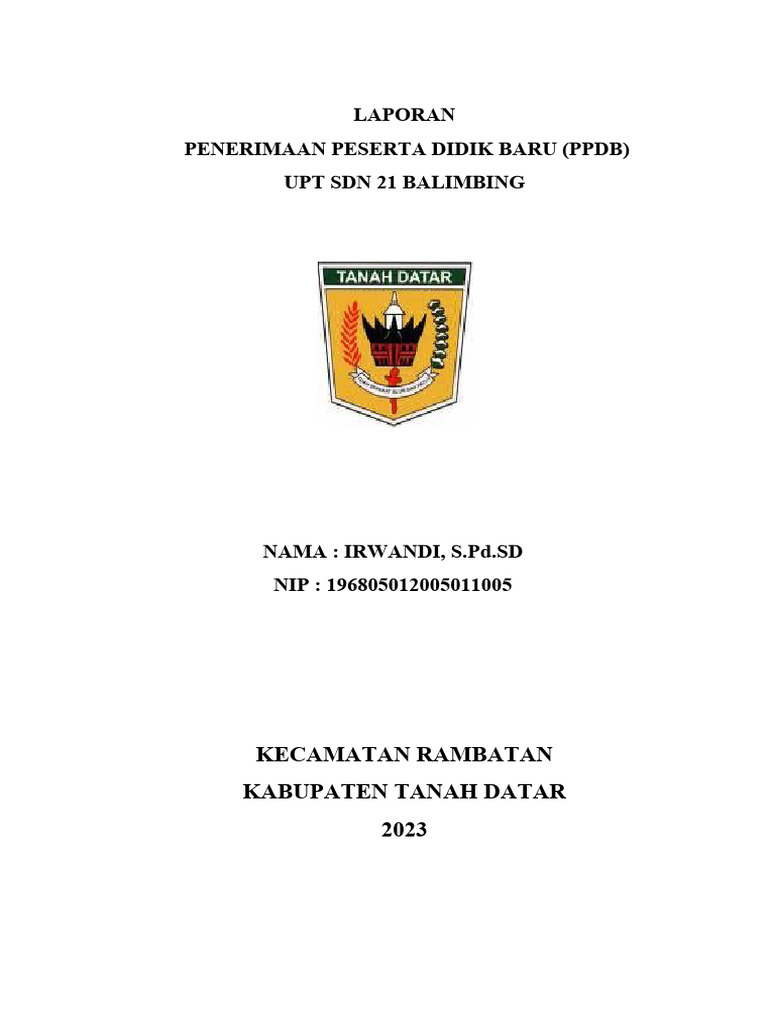Laporan PPDB | PDF | Karier & Perkembangan