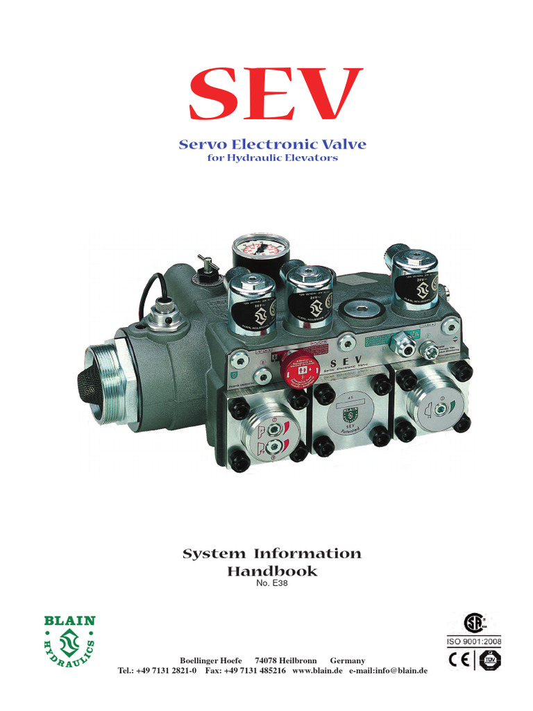 Sev HB 38 GB 09 | PDF | Valve | Elevator