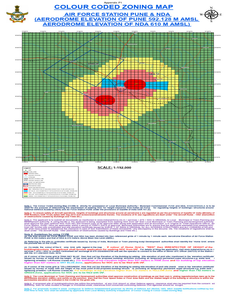 2.Cczm Map - Nda & Pune - Appendix p1 | PDF