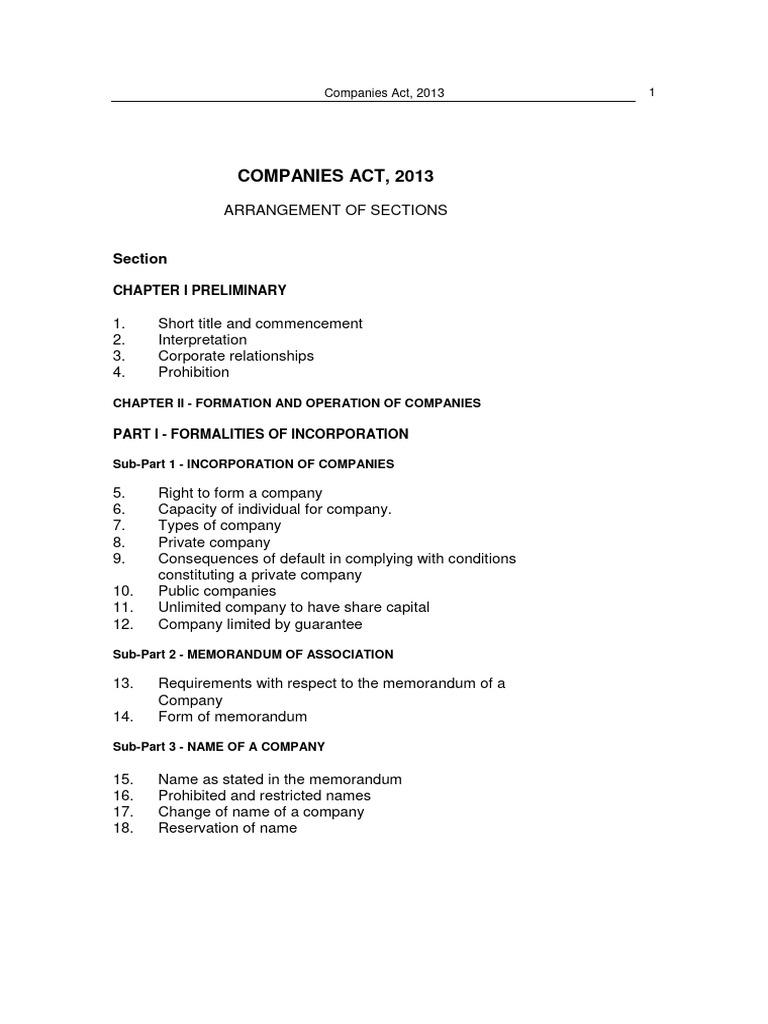 Companies Act 2013 | PDF | Liquidation | Business Economics
