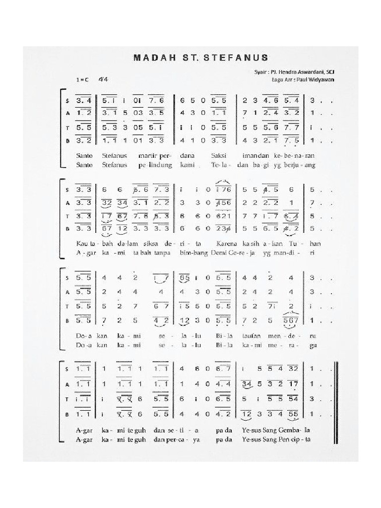 Madah St. Stefanus | PDF