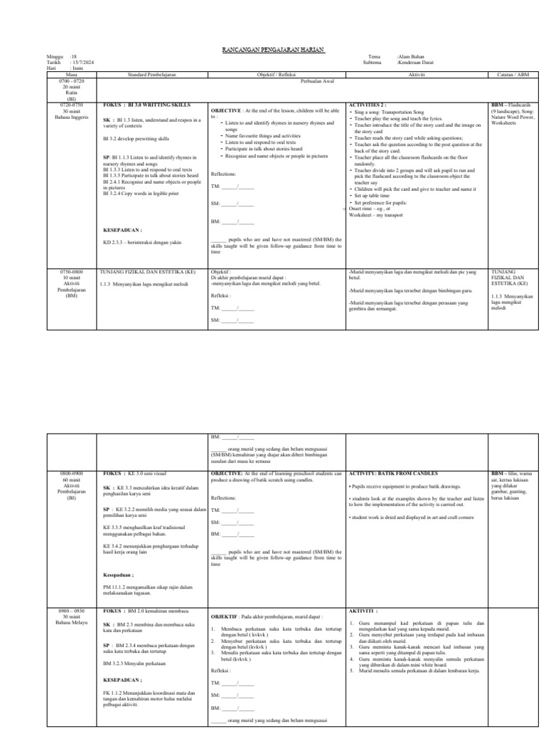 RPH M18 Kenderaan Darat | PDF