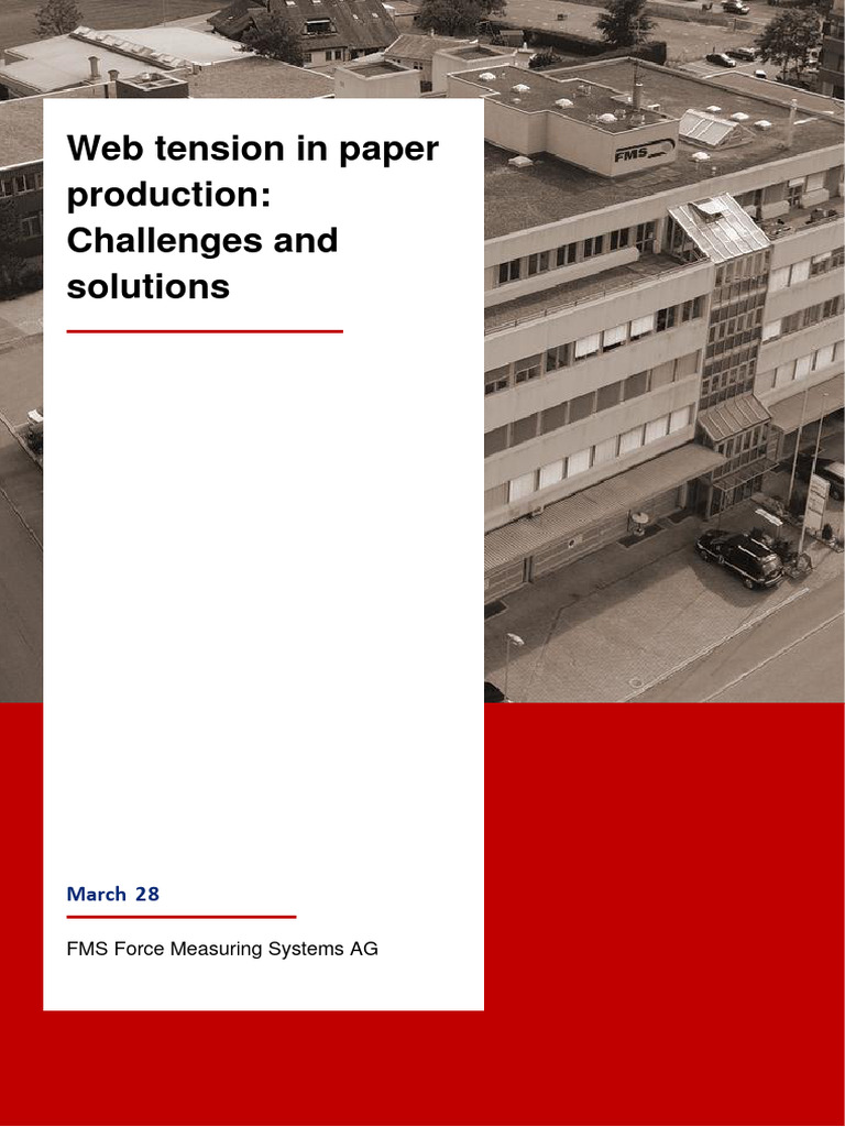 Web Tension in Paper Production by FMS PDF | PDF | Force