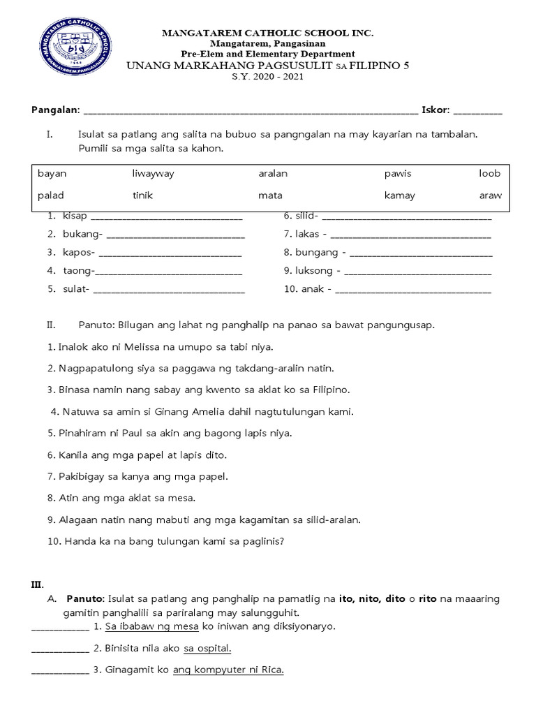 Filipino 5 | PDF