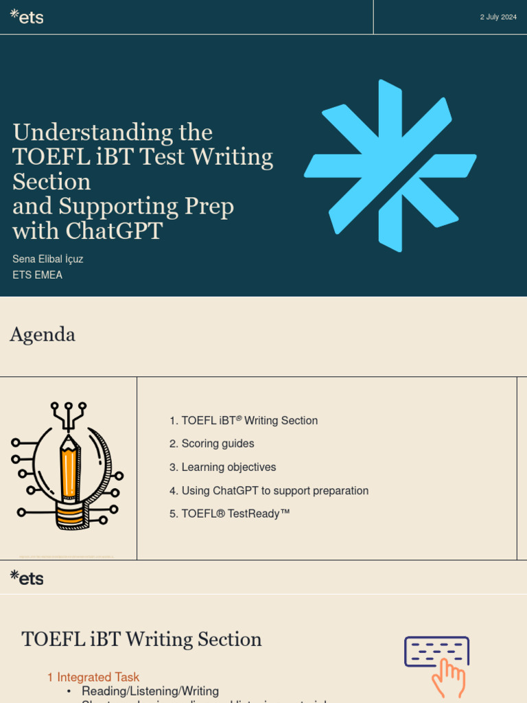 Webinar Understanding The TOEFL iBT Test Writing Section and Supporting ...