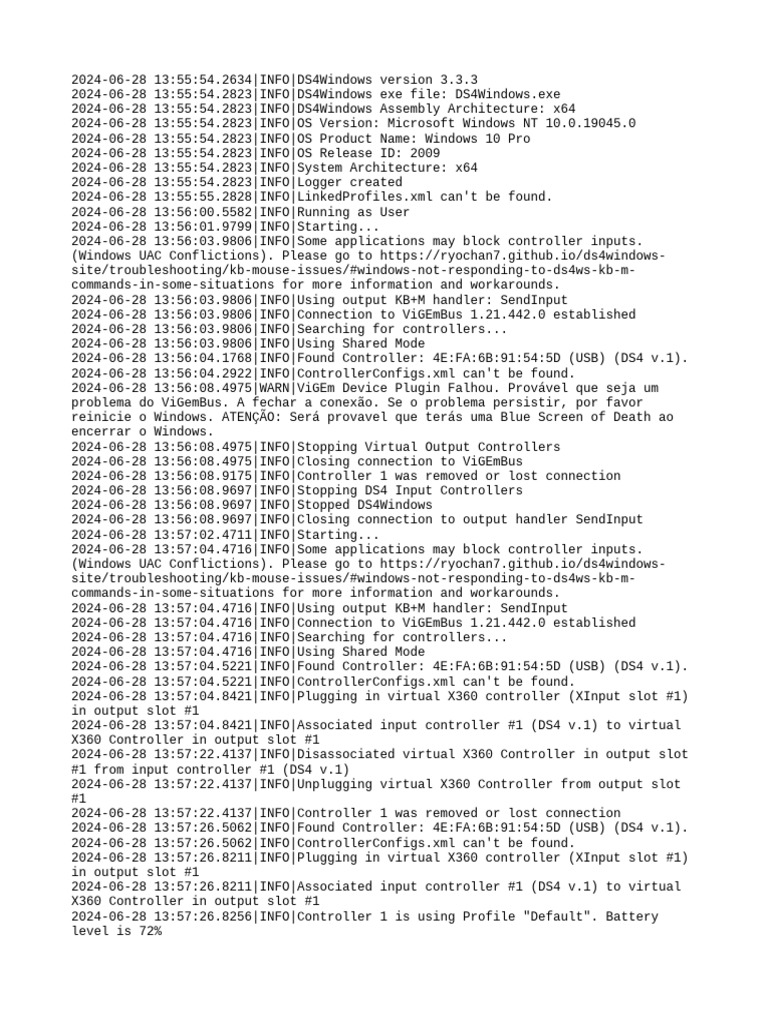 ds4windows_log | Download Free PDF | Microsoft Windows | X86 Architecture