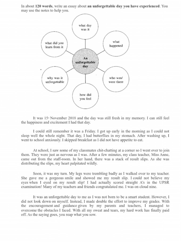 Essay Writing Form 1 | PDF