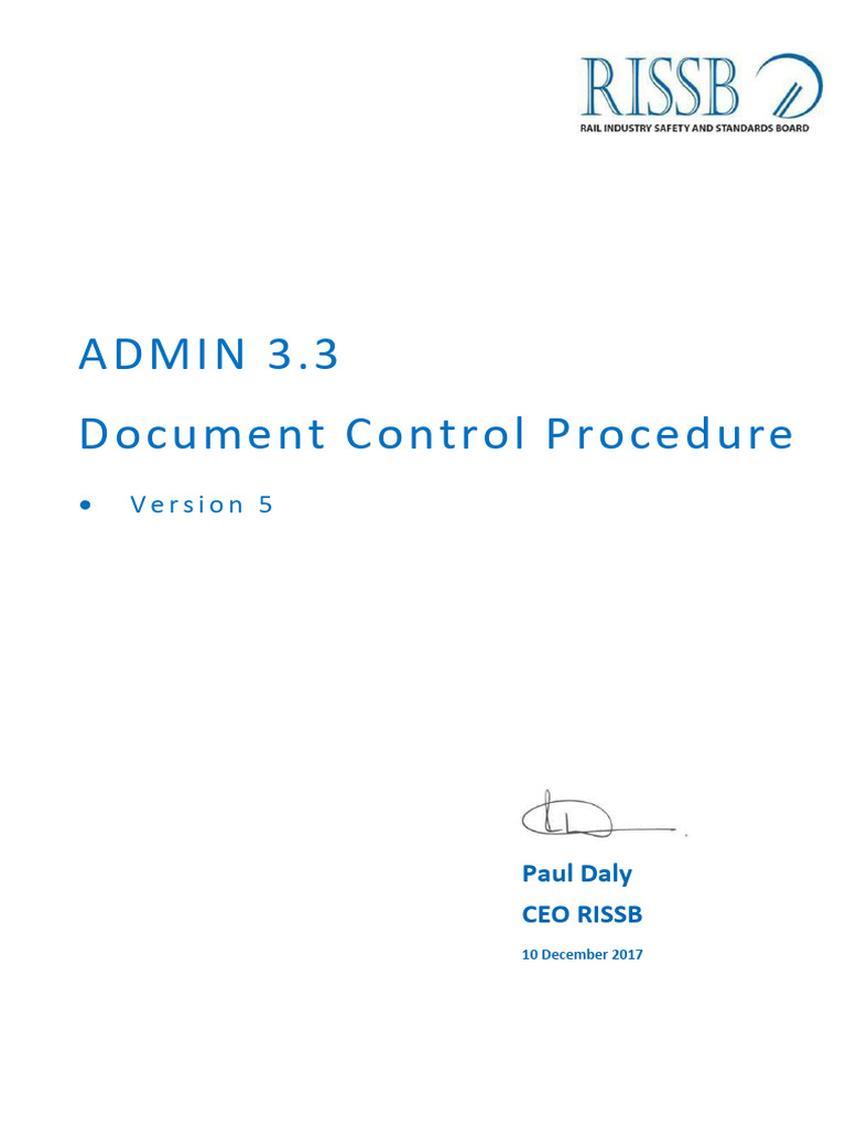 Document Control Procedure Overview | PDF | Quality Management System ...