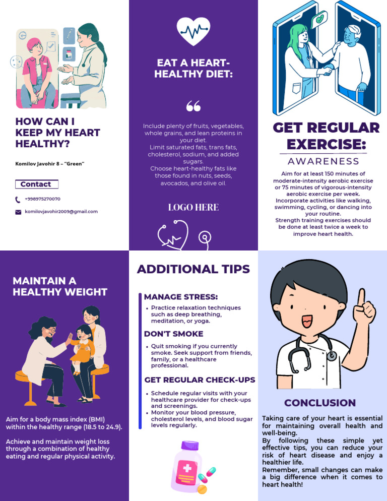 How Can I Keep My Heart Healthy | PDF | Health Promotion | Clinical ...
