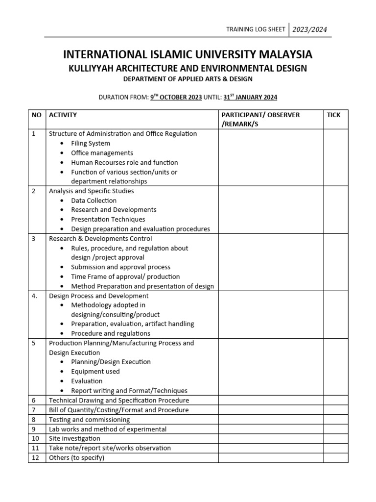 [Template] P2 LIST SCOPE OF WORK | PDF