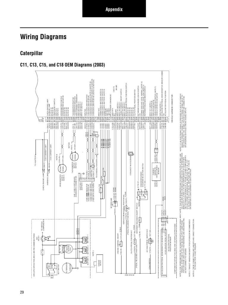 Cat Wiring Diagrams c11 - c18 | PDF | Throttle | Clutch