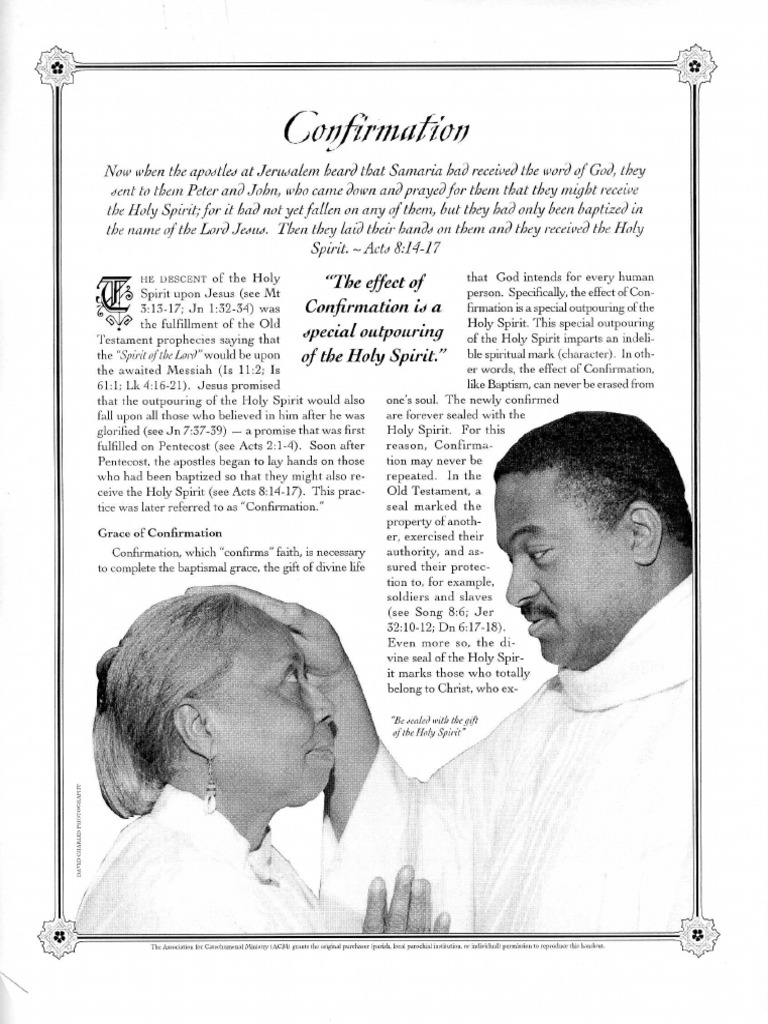 Rcia18 Confirmation | PDF