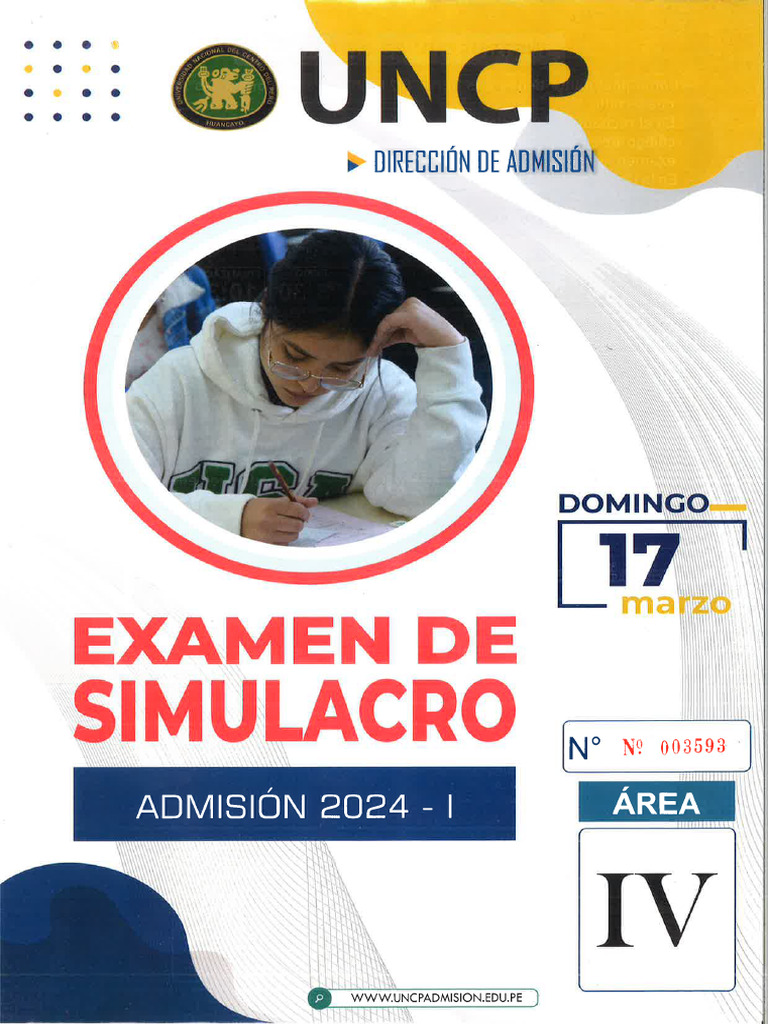 Area 4 Simulacro | PDF