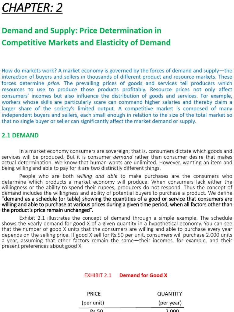 Microeconomics. Ch.2 | Download Free PDF | Elasticity (Economics) | Demand