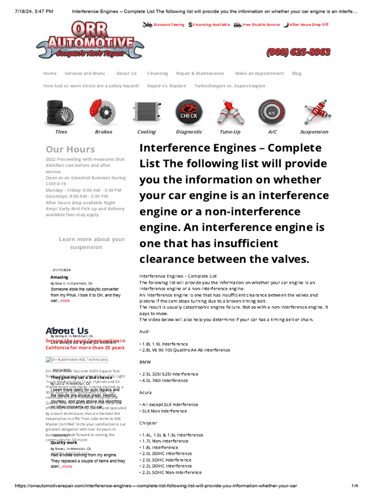 Interference Engines | Download Free PDF | Land Vehicles | Car