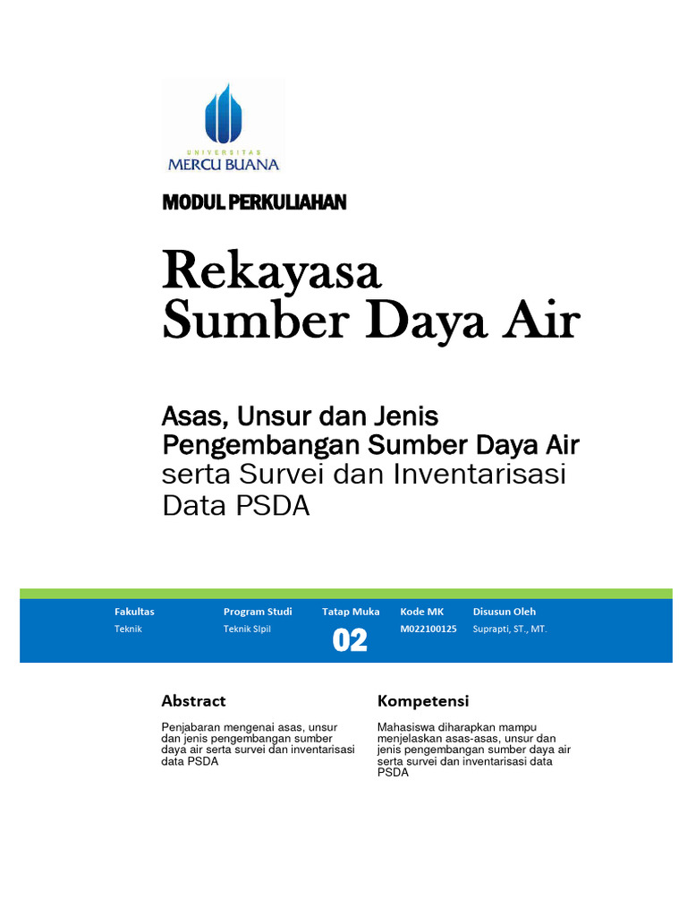 Modul 2. Asas, Unsur Dan Jenis RSDA Serta Survei Dan Inventarisasi Data ...