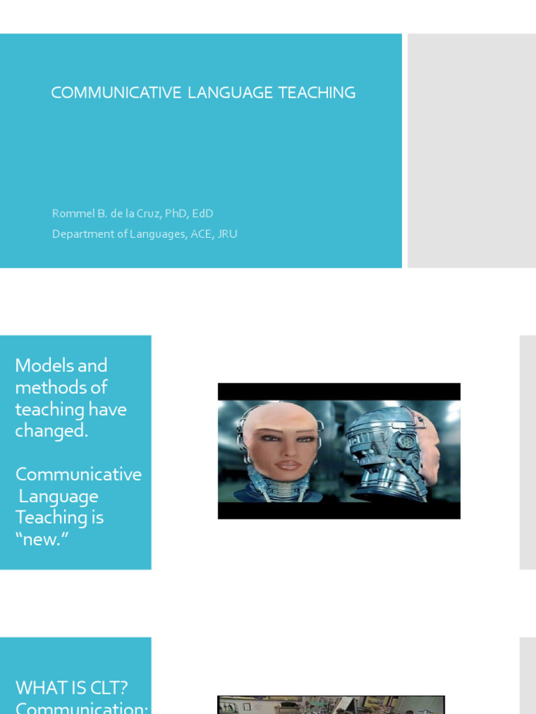 Communicative Language Teaching JRU Languages Faculty | PDF ...
