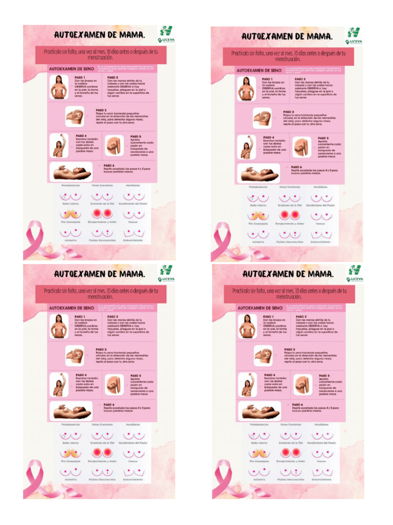 Folleto Autoexamen de Mama | PDF