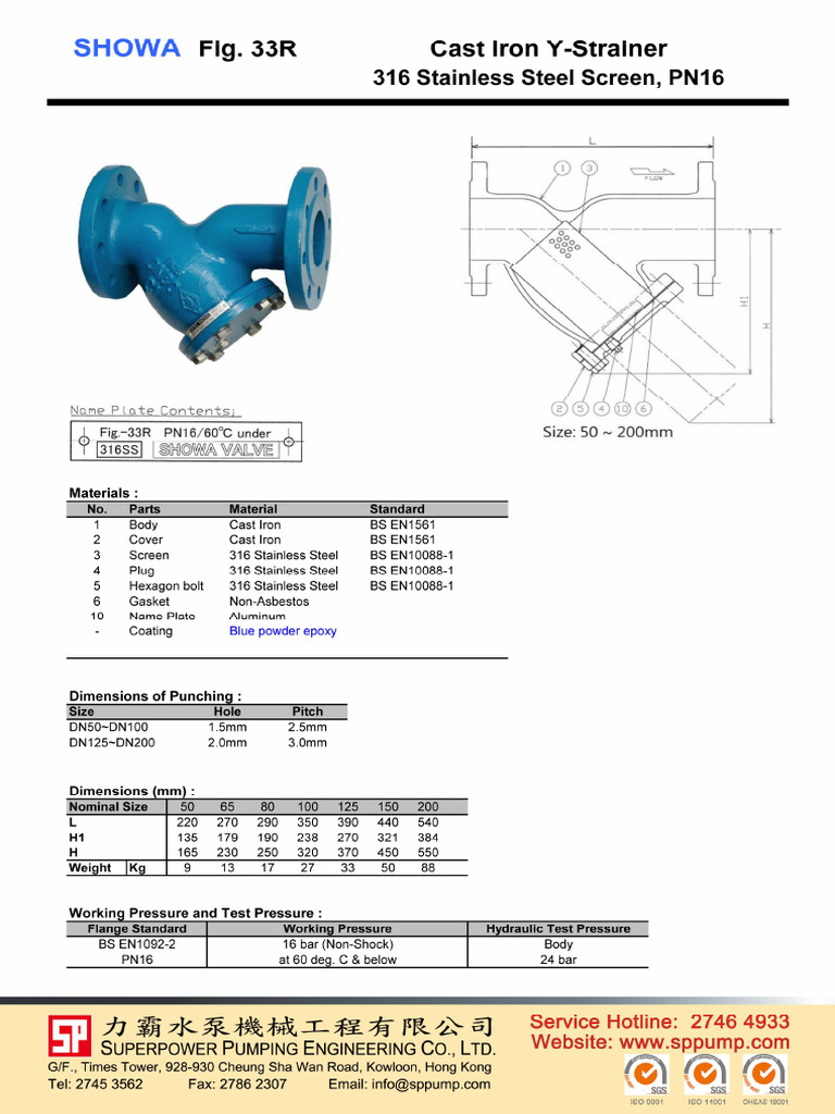 Showa Y Strainer | PDF
