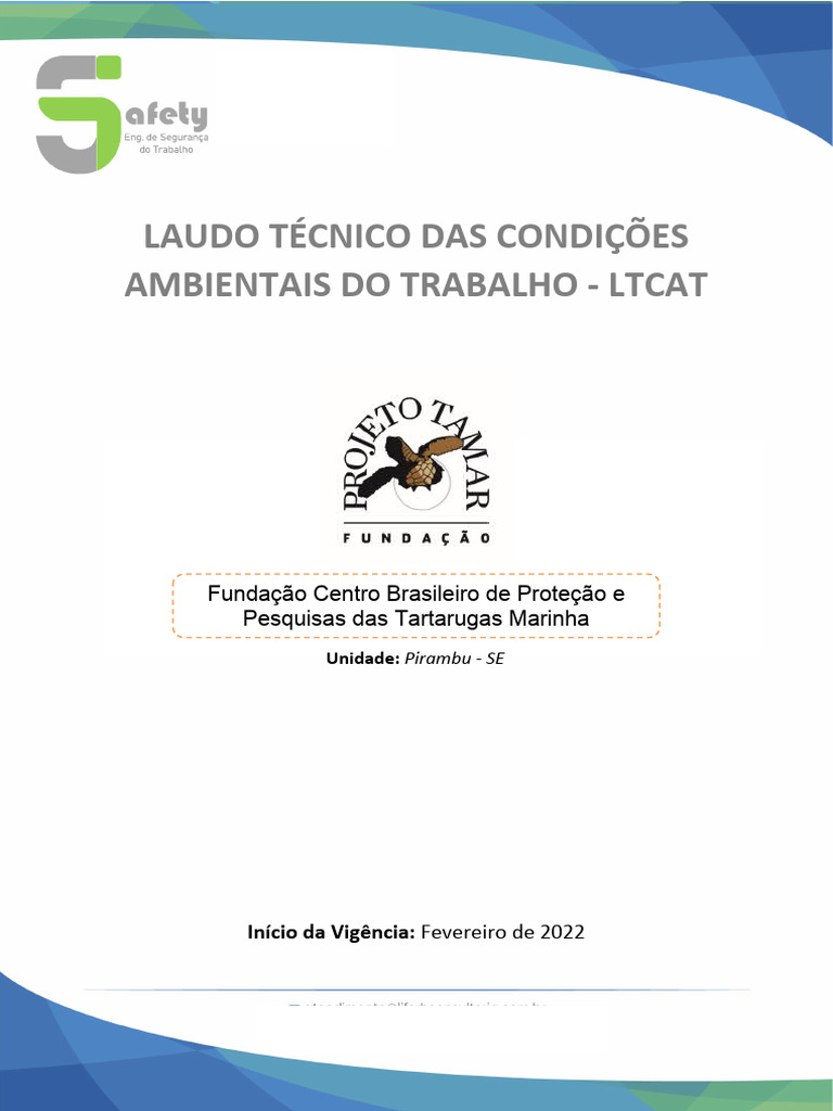 Laudo LTCAT: Condições Ambientais Pirambu | PDF