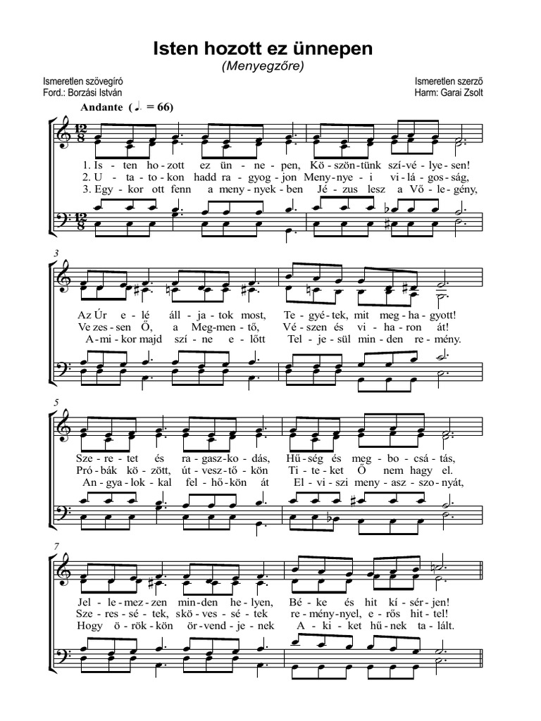 Isten Hozott Ez Unnepen | PDF