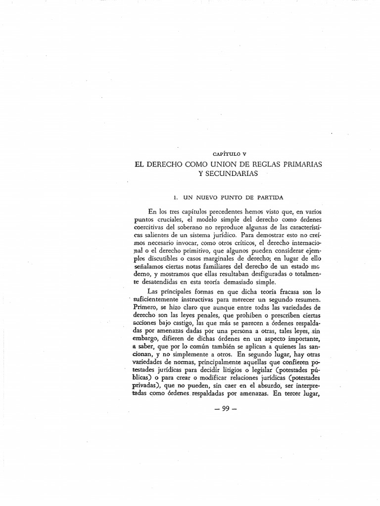 El Concepto de Derecho de H.L.A. Hart | PDF