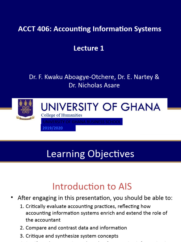 1 AIS Lecture 1 | PDF | Information | Information System