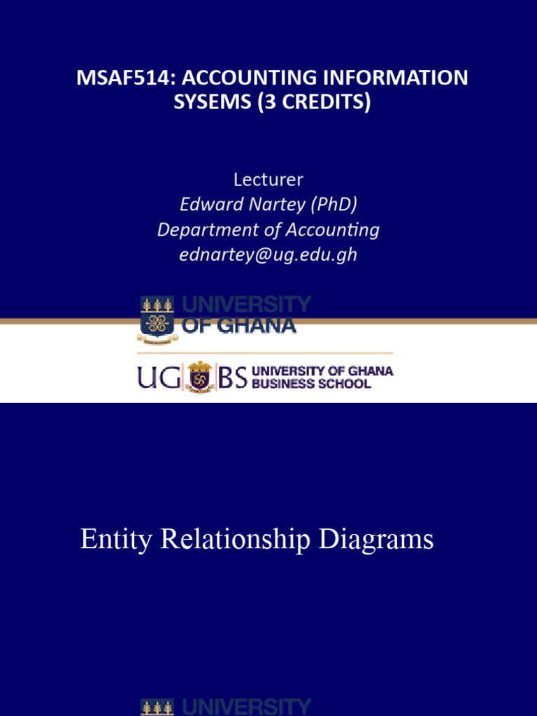 3 ACCT 406 Entity Relationship Diagrams 4 | PDF | Databases ...