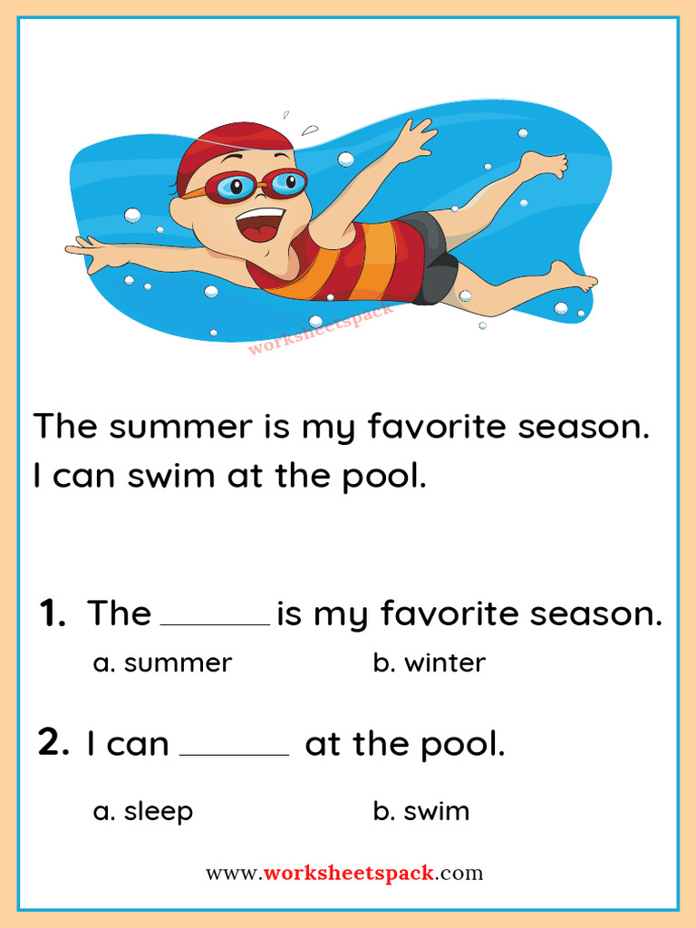 Summer-Reading-Comprehension-Worksheets | PDF