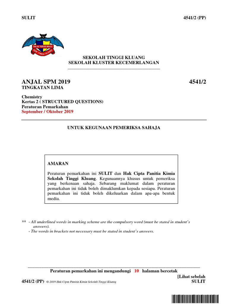 Modul Anjal KIMIA MS | PDF | Chemical Compounds | Chemical Bond