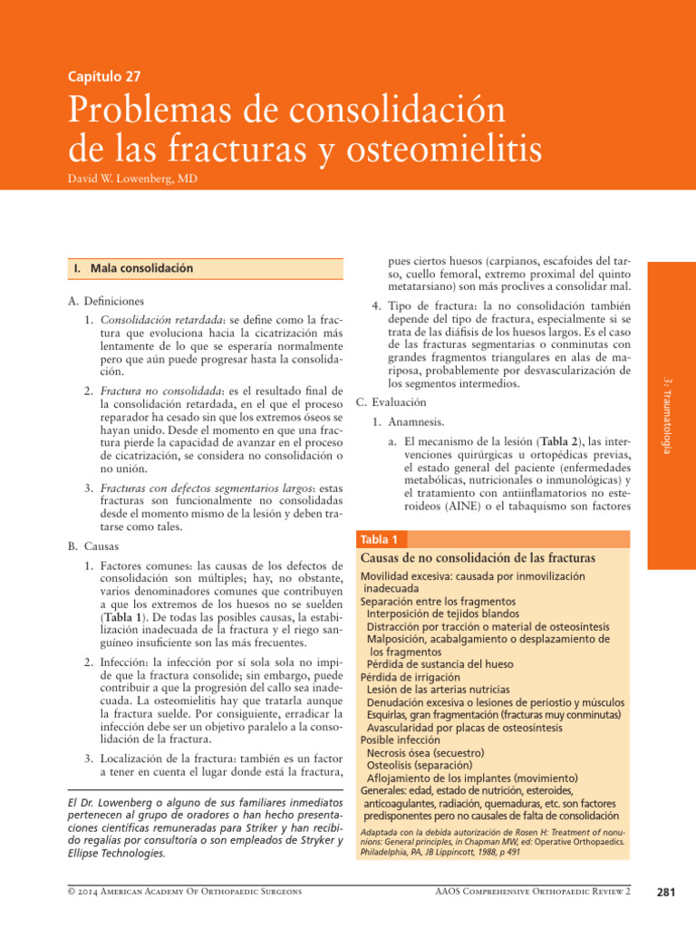AAOS Cap 27 | PDF | Hueso | Tejido suave