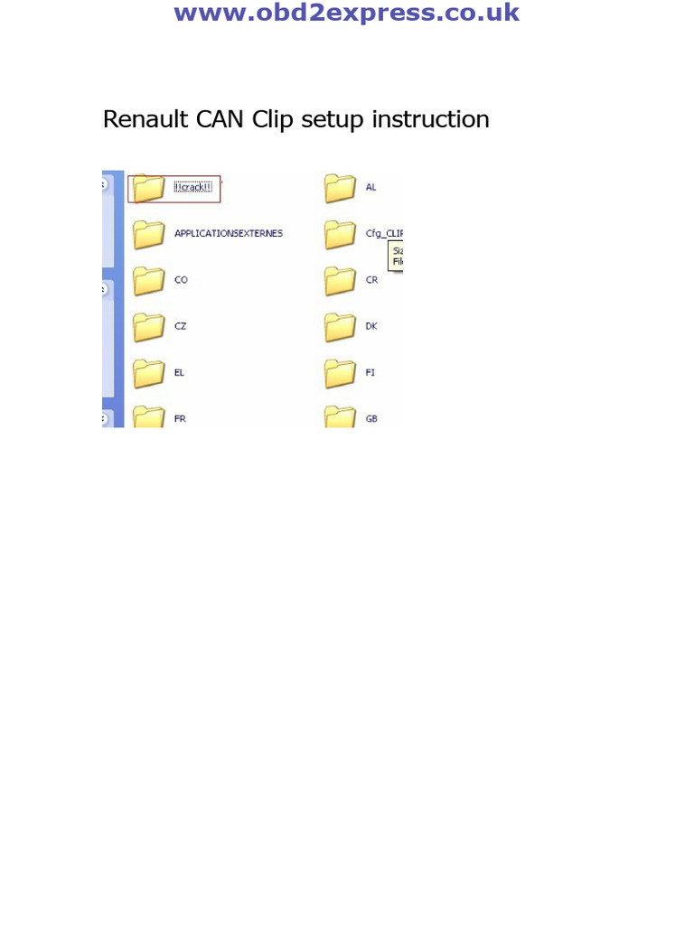 Renault Can Clip Setup Instruction | PDF