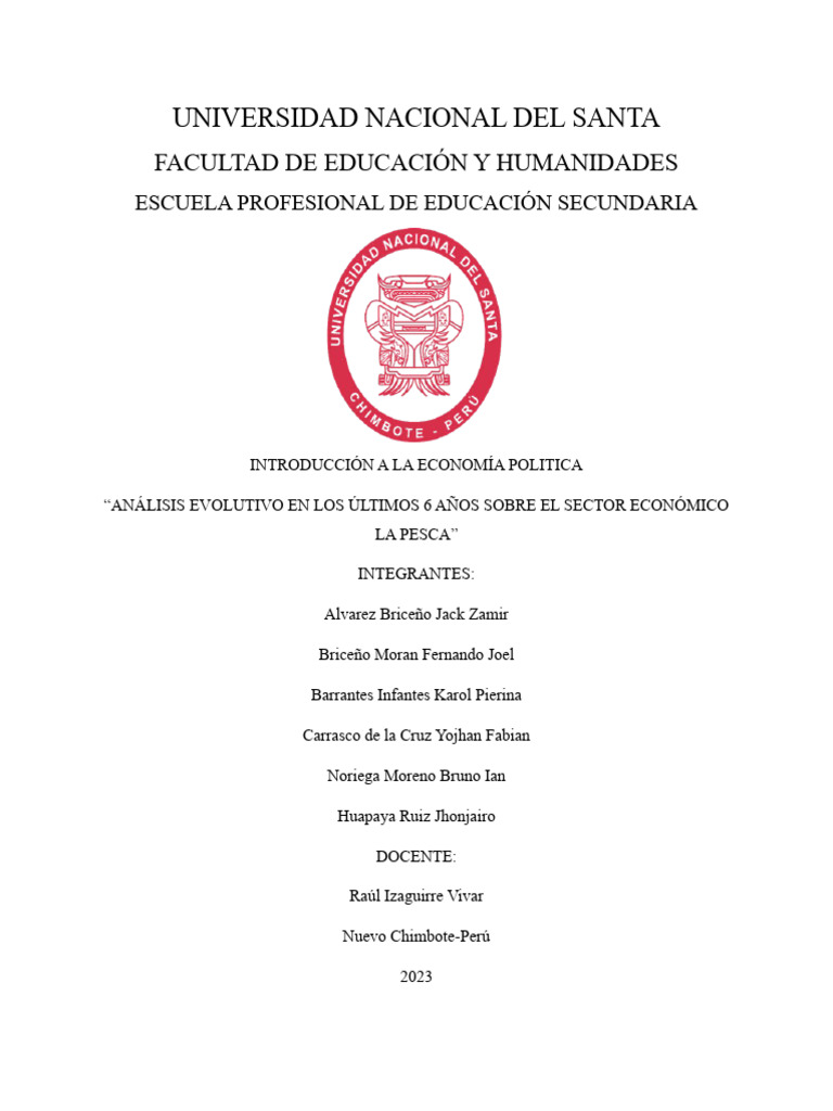 Caratula Editar Escar | PDF | Perú | Economias