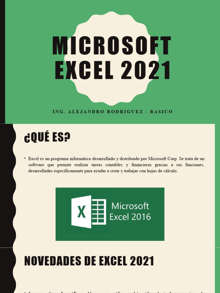 Microsoft Excel 2016 Conceptos Basicos | PDF | Hoja de cálculo | Microsoft Excel