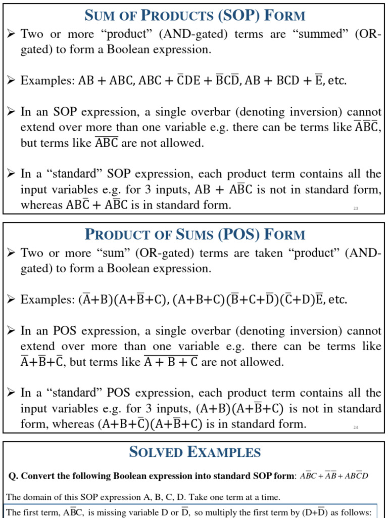 POS_SOP | PDF | Arithmetic | Mathematics