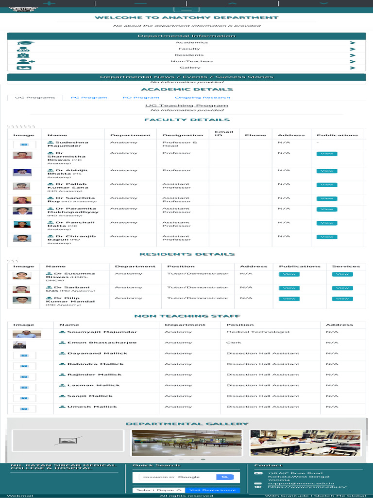 NRSMC Nil Ratan Sircar Medical College and Hos | PDF | Doctor Of Medicine | Medical Education