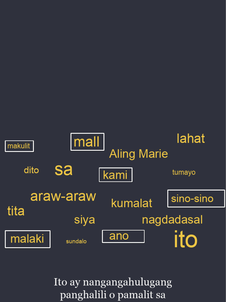 Panghalip SY 21-22 | PDF