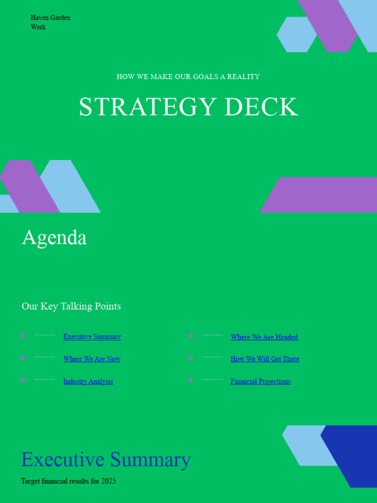 HGW Strategy Deck Company Presentation | PDF | E Commerce | Business ...