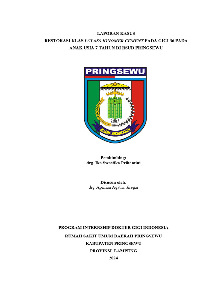 Laporan Kasus III. Klas I GIC - 095051 | PDF | Sains & Matematika