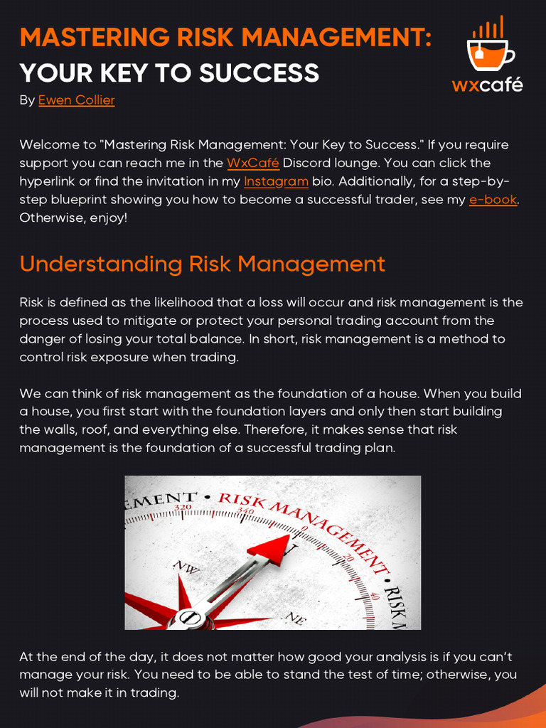 Mastering Risk Management Your Key To Sucess | PDF | Margin (Finance ...