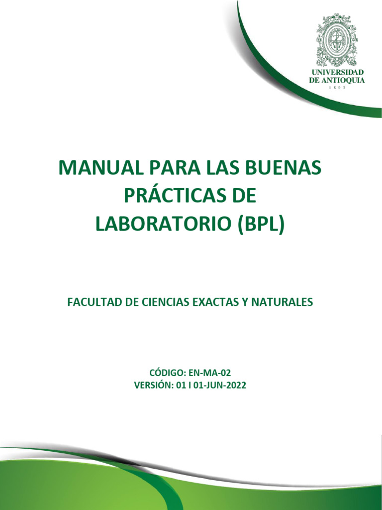 Buenas Practicas de Laboratorio UA | PDF | Laboratorios | Solvente