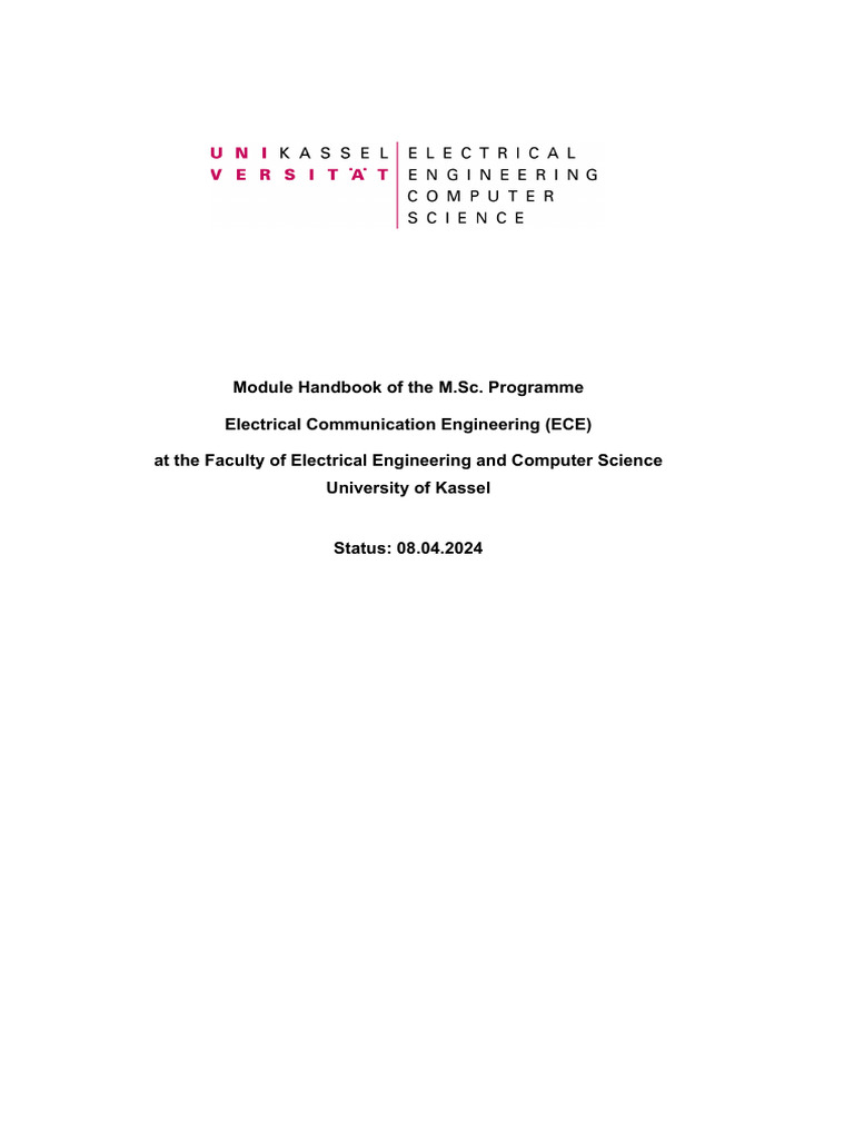 M.Sc. ECE Module Guide | PDF | Mimo | Electrical Engineering